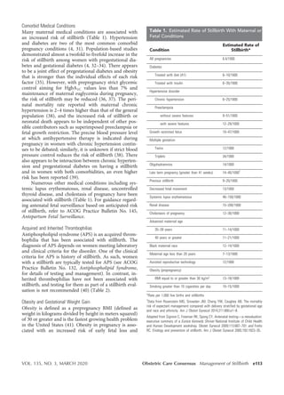 ACOG Management of Stillbirth 2015 OBGYN | PDF