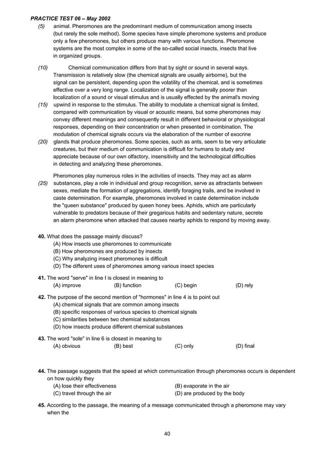 A colection of TOEFL reading comprehension - Part 1 | DOC
