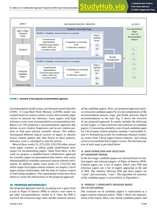 A Collaborative Approach Toward Scientific Paper Recommendation Using ...
