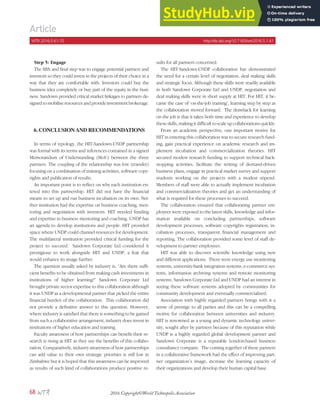 A Collaborative Framework Between Industry And Academia To Stimulate ...