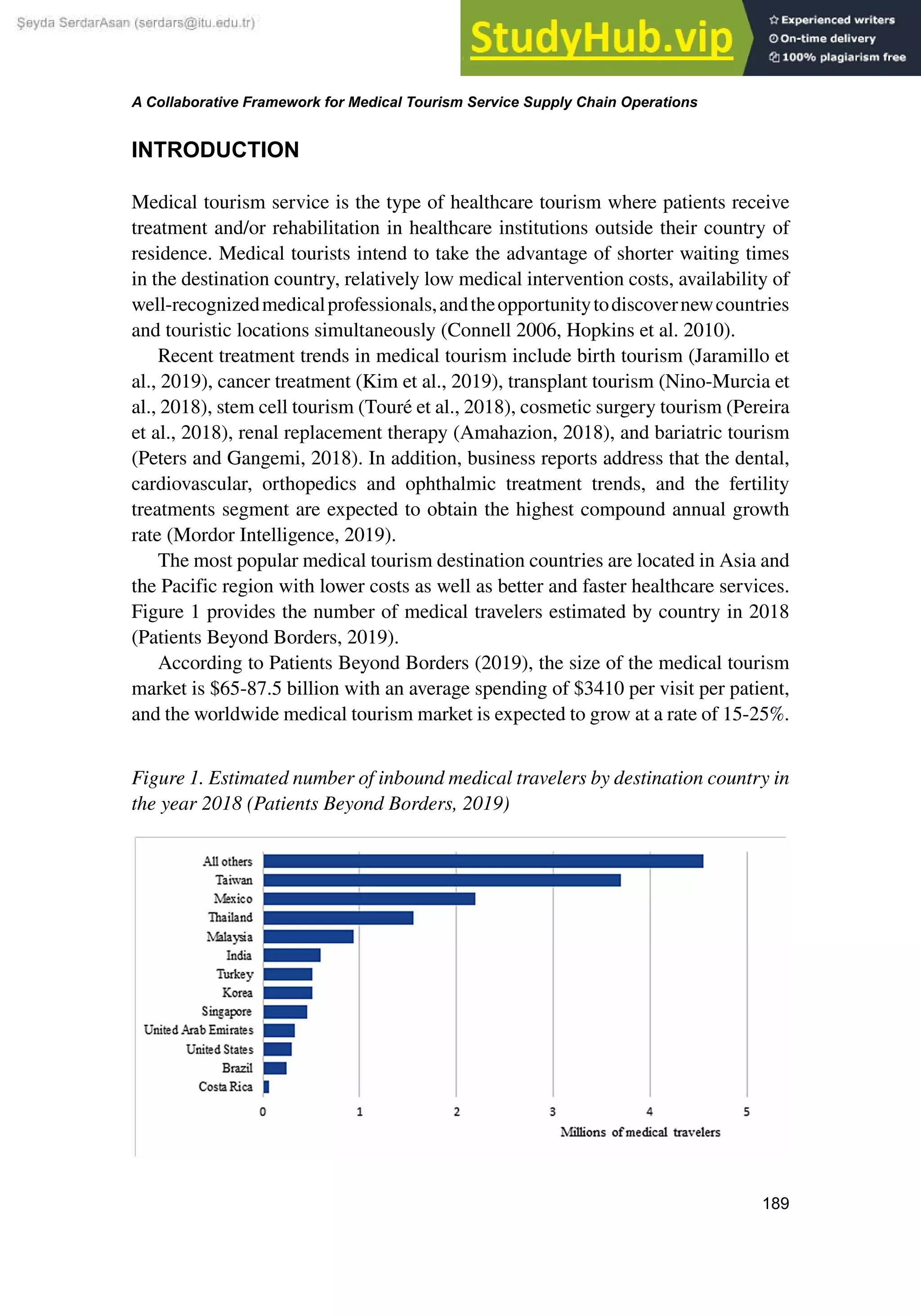 A Collaborative Framework for Medical Tourism Service Supply Chain ...
