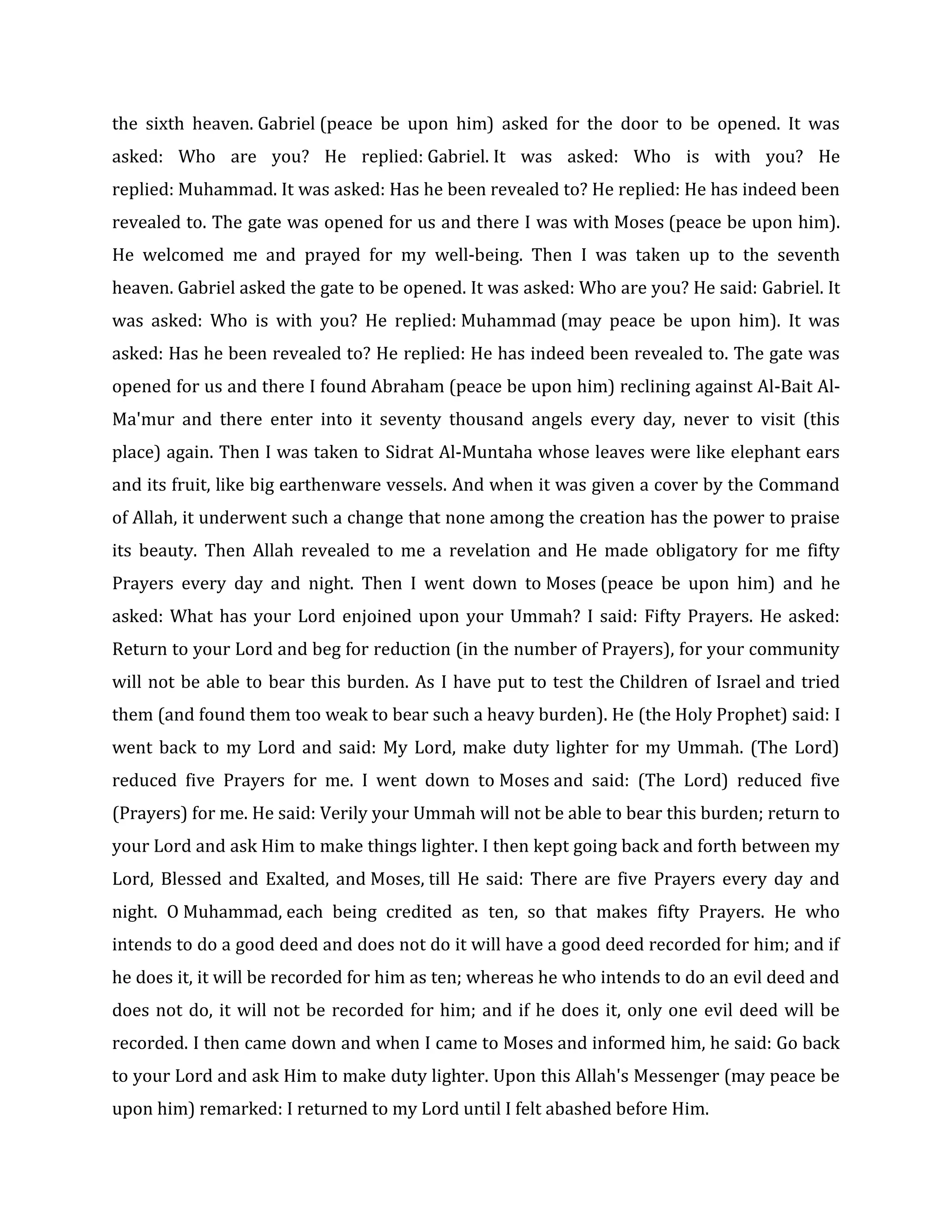 A Collection of Mutawatir (Mass transmitted/most authentic) Hadith ...