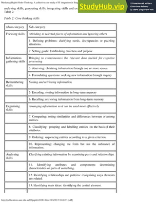 A Collective Case Study Of IT Integration In Singapore Secondary ...