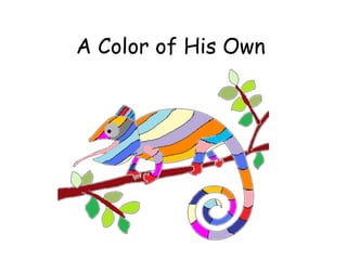 A Color Of His Own Coloring Page