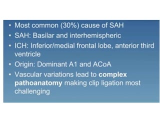 Acom aneurysm | PPTX