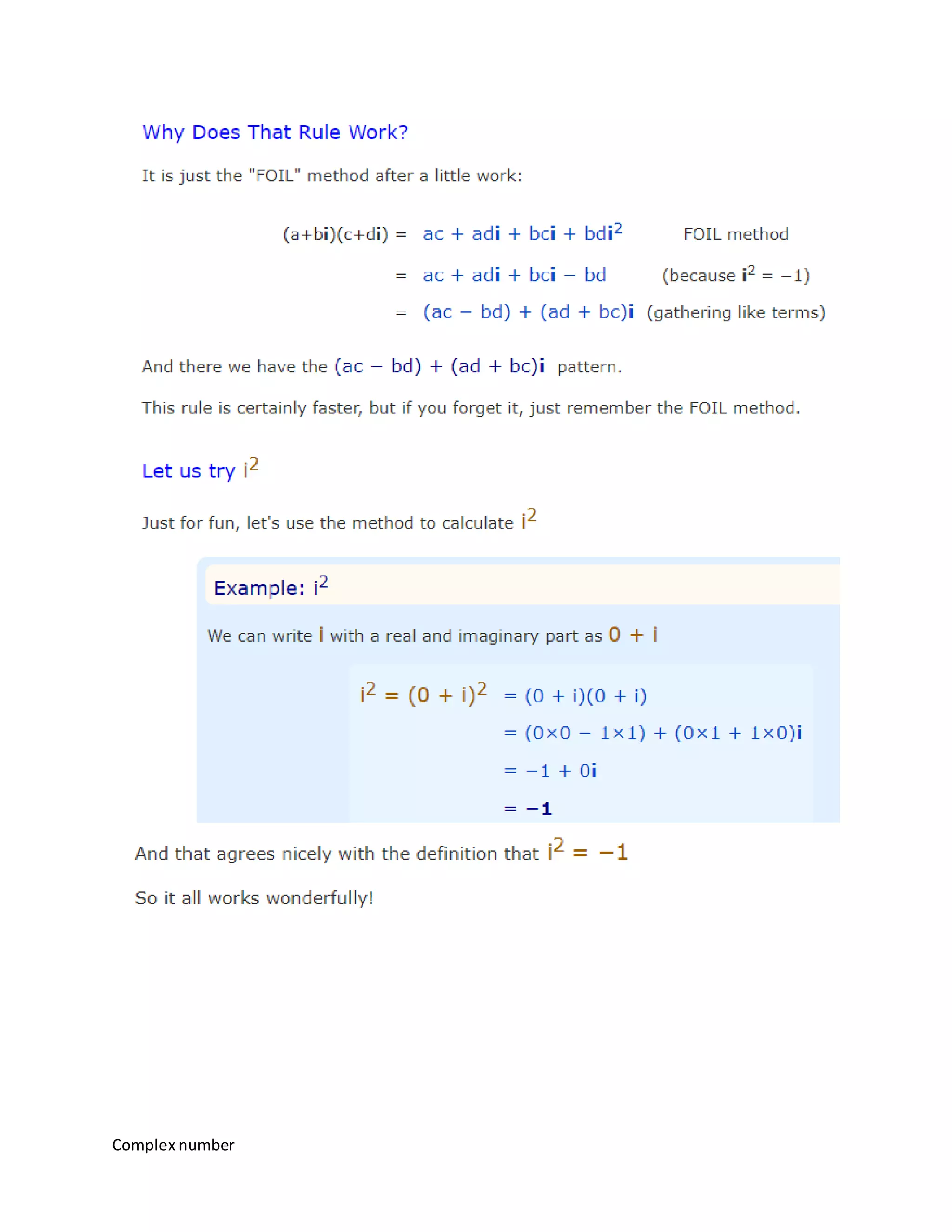 A combination of a real and an imaginary number in the form | PDF