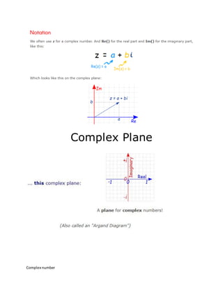 A combination of a real and an imaginary number in the form | DOCX ...