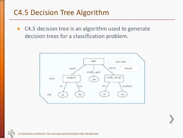 A combination of decision tree learning and clustering