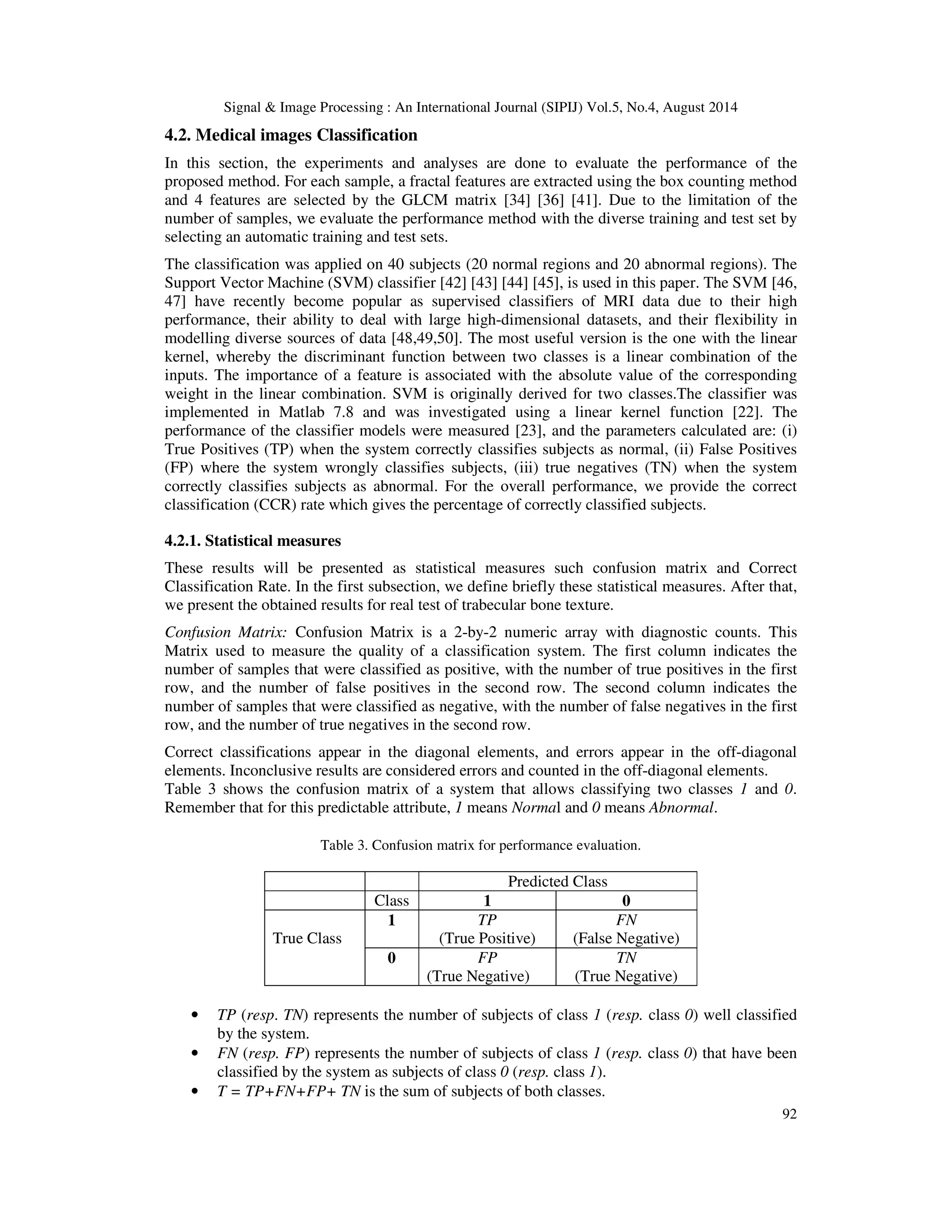 A Combined Method Of Fractal And Glcm Features For Mri And Ct Scan Images Classification Pdf