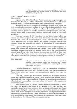 A comédia latina e a educação dos filhos | DOCX