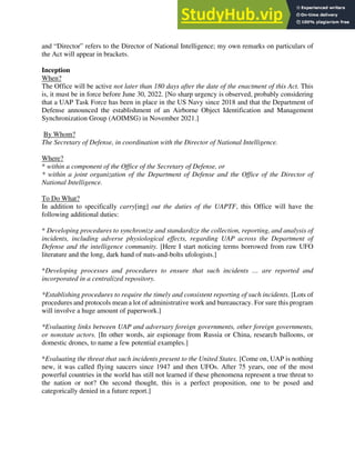 A Commentary To The 2022 UAP Act | PDF