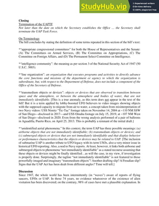 A Commentary To The 2022 UAP Act | PDF