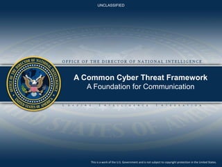 Cyber Threat Intelligence Integration Center -- ONDI | PPT