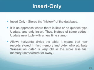 A Common Database Approach for OLTP and OLAP Using an In-Memory Column Database | PPT