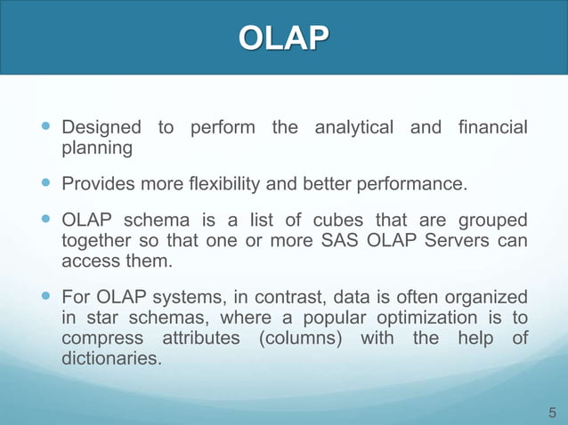 A Common Database Approach for OLTP and OLAP Using an In-Memory Column Database | PPT