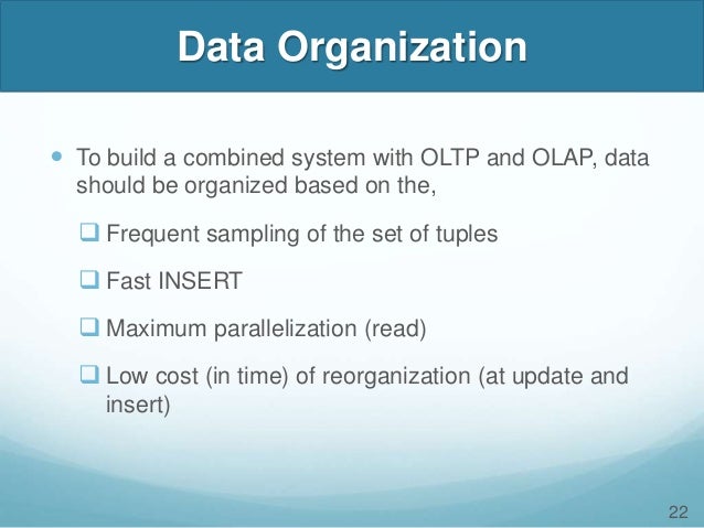 A Common Database Approach for OLTP and OLAP Using an In-Memory Colum…