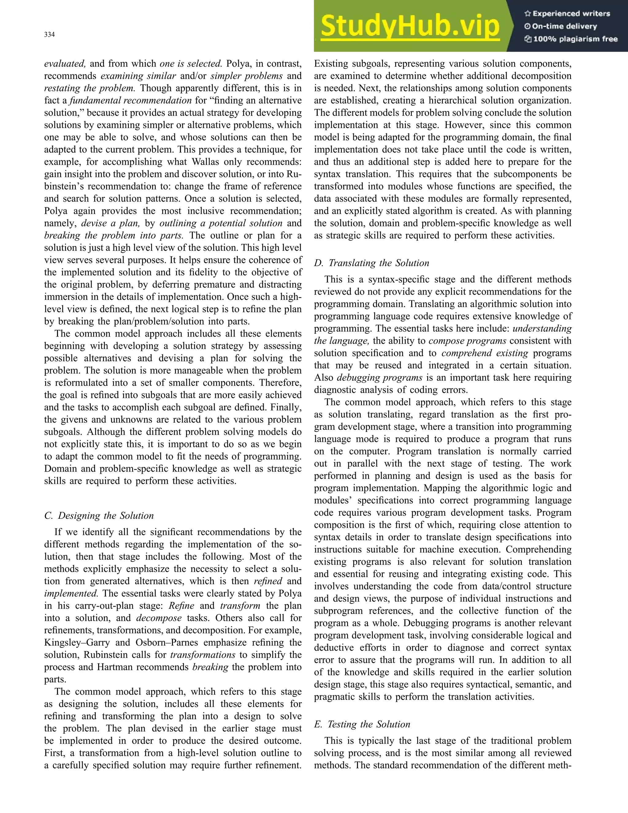 A common model for problem solving and program development.pdf