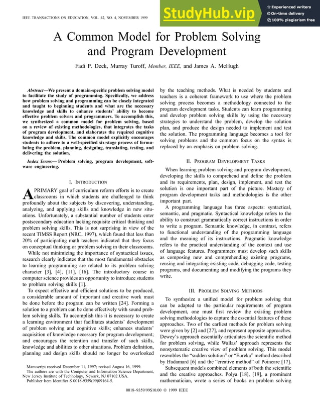 A common model for problem solving and program development.pdf