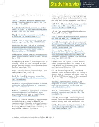 A Community Based Approach To The Medical Humanities | PDF