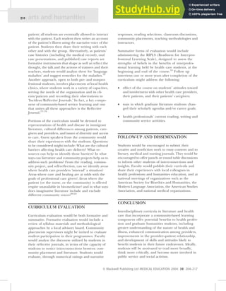 A Community Based Approach To The Medical Humanities | PDF