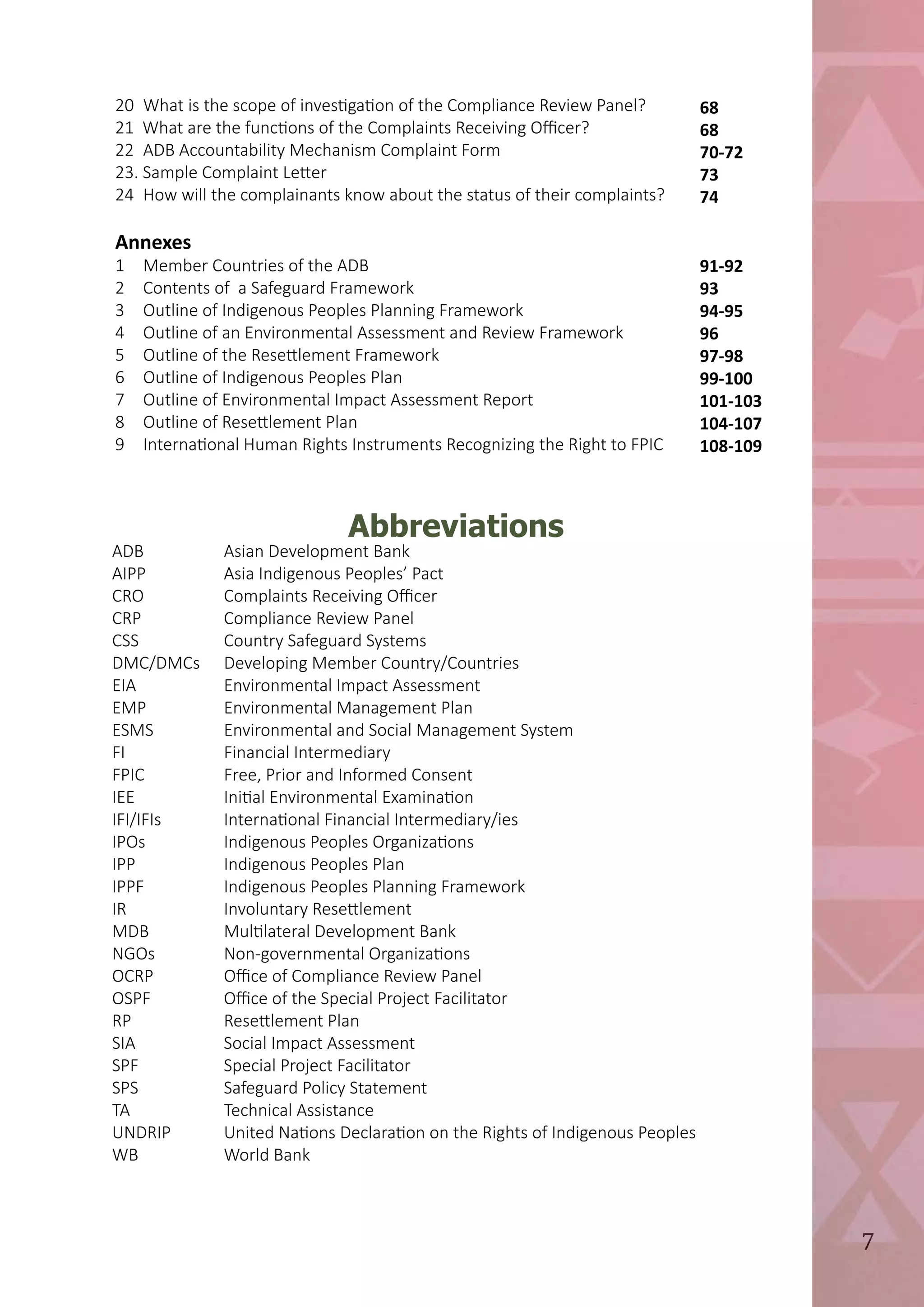 A community guide for indigenous peoples on the 2009 adb safeguard ...