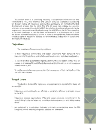 A community guide for indigenous peoples on the 2009 adb safeguard ...