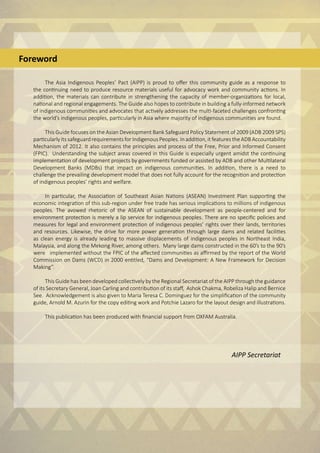 A community guide for indigenous peoples on the 2009 adb safeguard ...