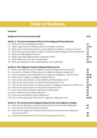 A community guide for indigenous peoples on the 2009 adb safeguard ...