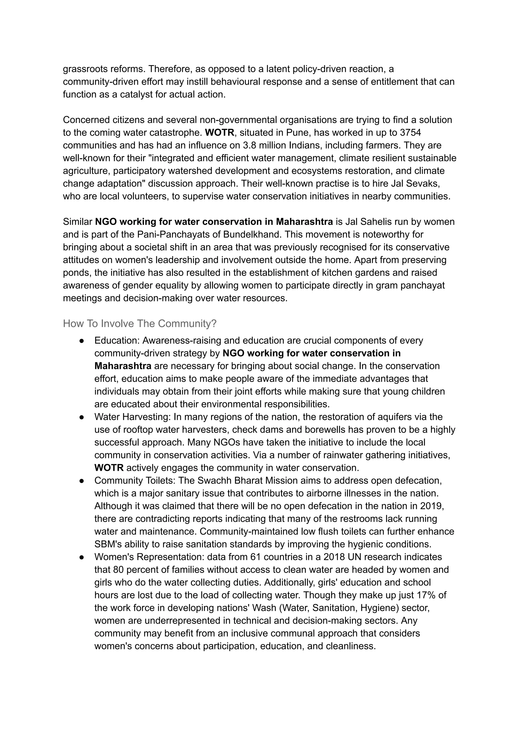 A Community’s Role In NGO Working For Water Conservation In Maharashtra.pdf