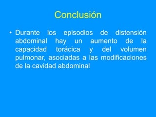 Acomodación abdomino torácica en la distensión abdominal | PDF