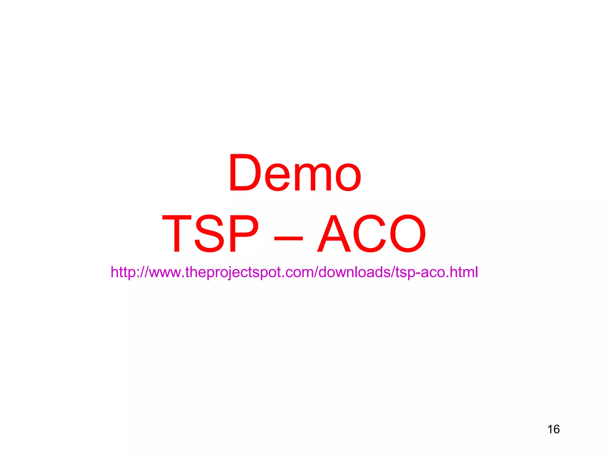 Ant Colony Optimization Aco Ppt