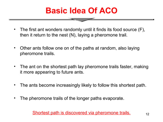 Ant Colony Optimization - ACO | PPT