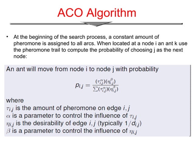 Ant Colony Optimization - ACO | PPT