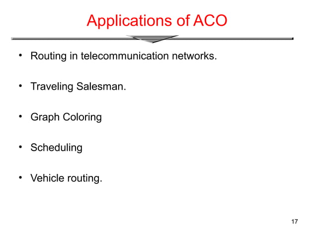 Ant Colony Optimization Aco Ppt