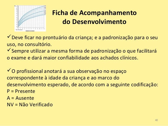 Acompanhamento Do Crescimento E Desenvolvimento Da Criança