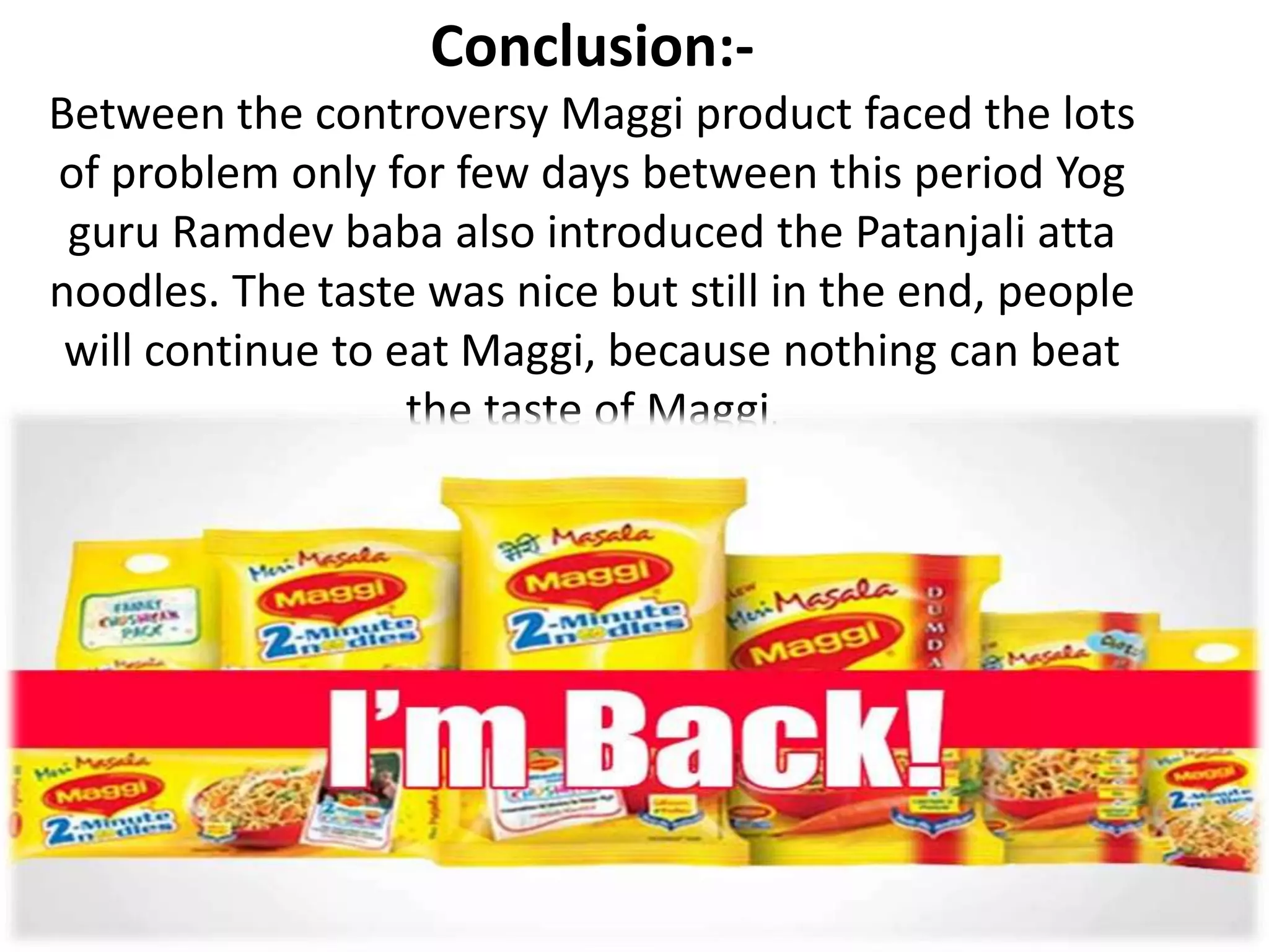 A company analysis on maggi | PPTX
