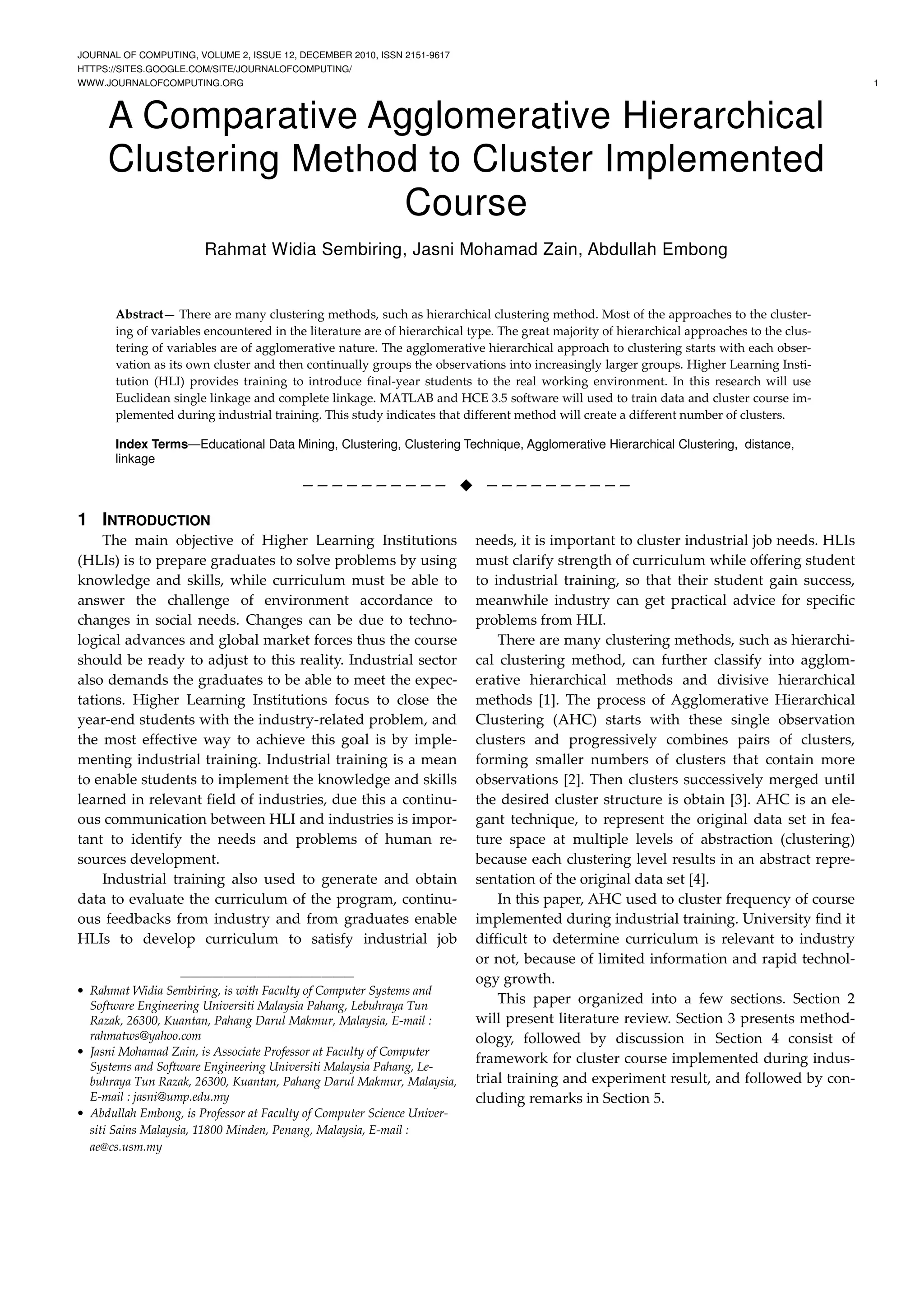 a comparative AHC to cluster implemented course.pdf