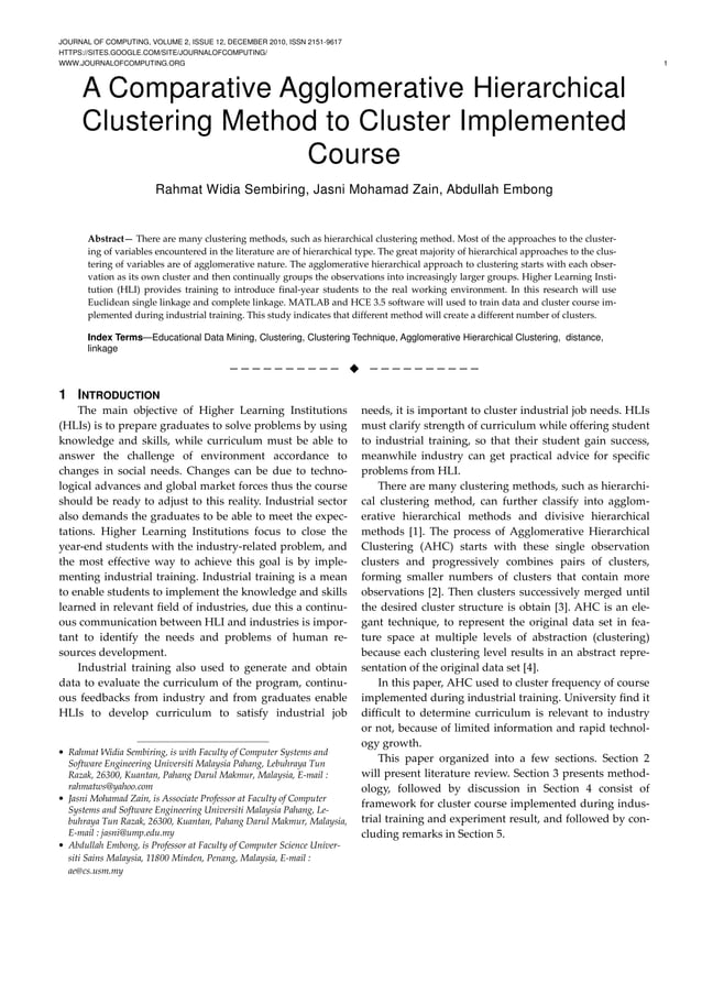 a comparative AHC to cluster implemented course.pdf