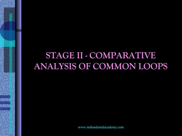 A comparative analysis of commonly used retraction loops | PPT