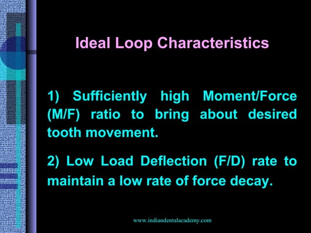 A Comparative Analysis Of Commonly Used Retraction Loops Ppt