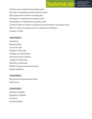 A COMPARATIVE ANALYSIS OF COMPUTERIZED ACCOUNTING SYSTEM AND MANUAL ...