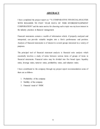 comparative analysis of financial statements | DOCX