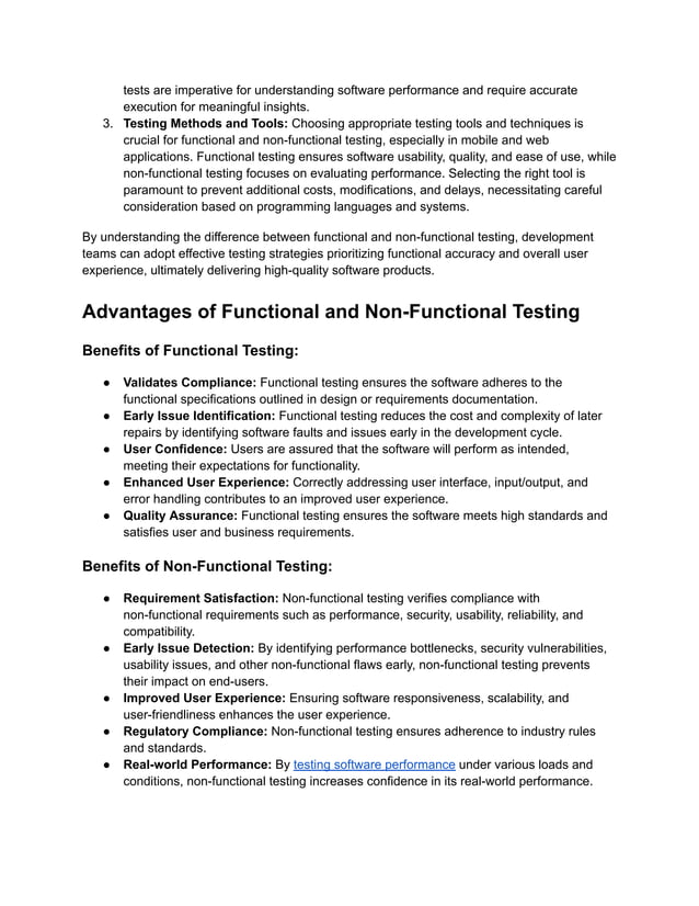 A Comparative Analysis Of Functional And Non Functional Testing Pdf Free Download