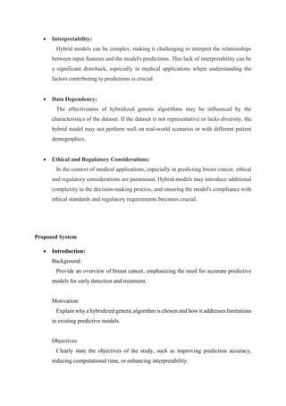 A Comparative Analysis of Hybridized Genetic Algorithm in Predictive Models of Breast Cancer ...