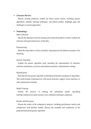 A Comparative Analysis of Hybridized Genetic Algorithm in Predictive Models of Breast Cancer ...
