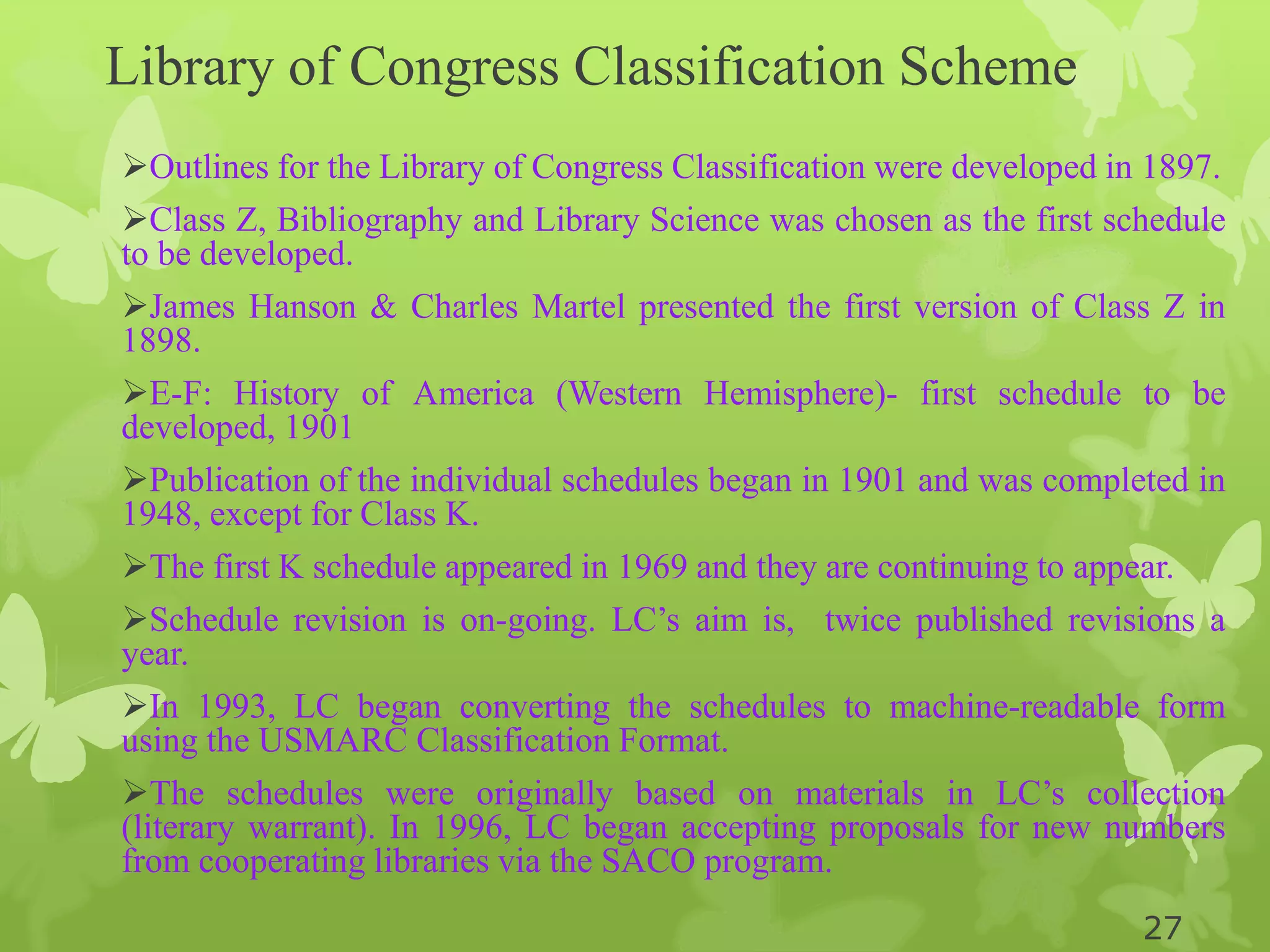 A comparative analysis of library classification systems | PPTX