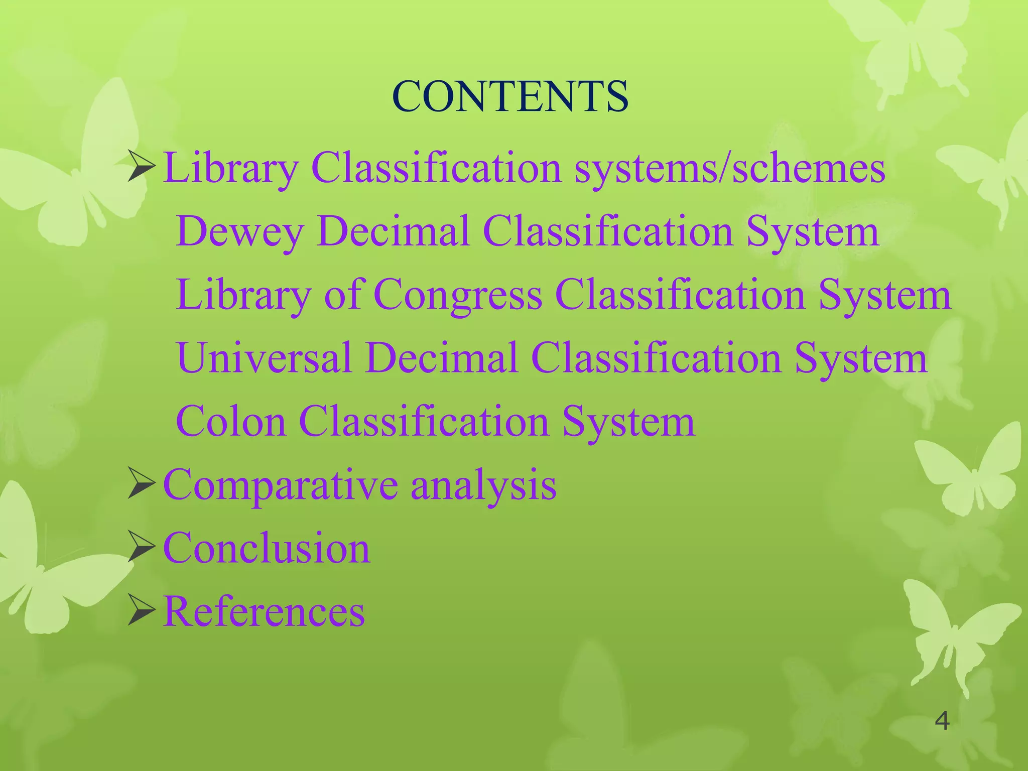A Comparative Analysis Of Library Classification Systems Pptx Operating Systems Computer