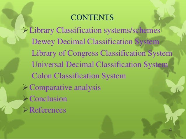 A comparative analysis of library classification systems