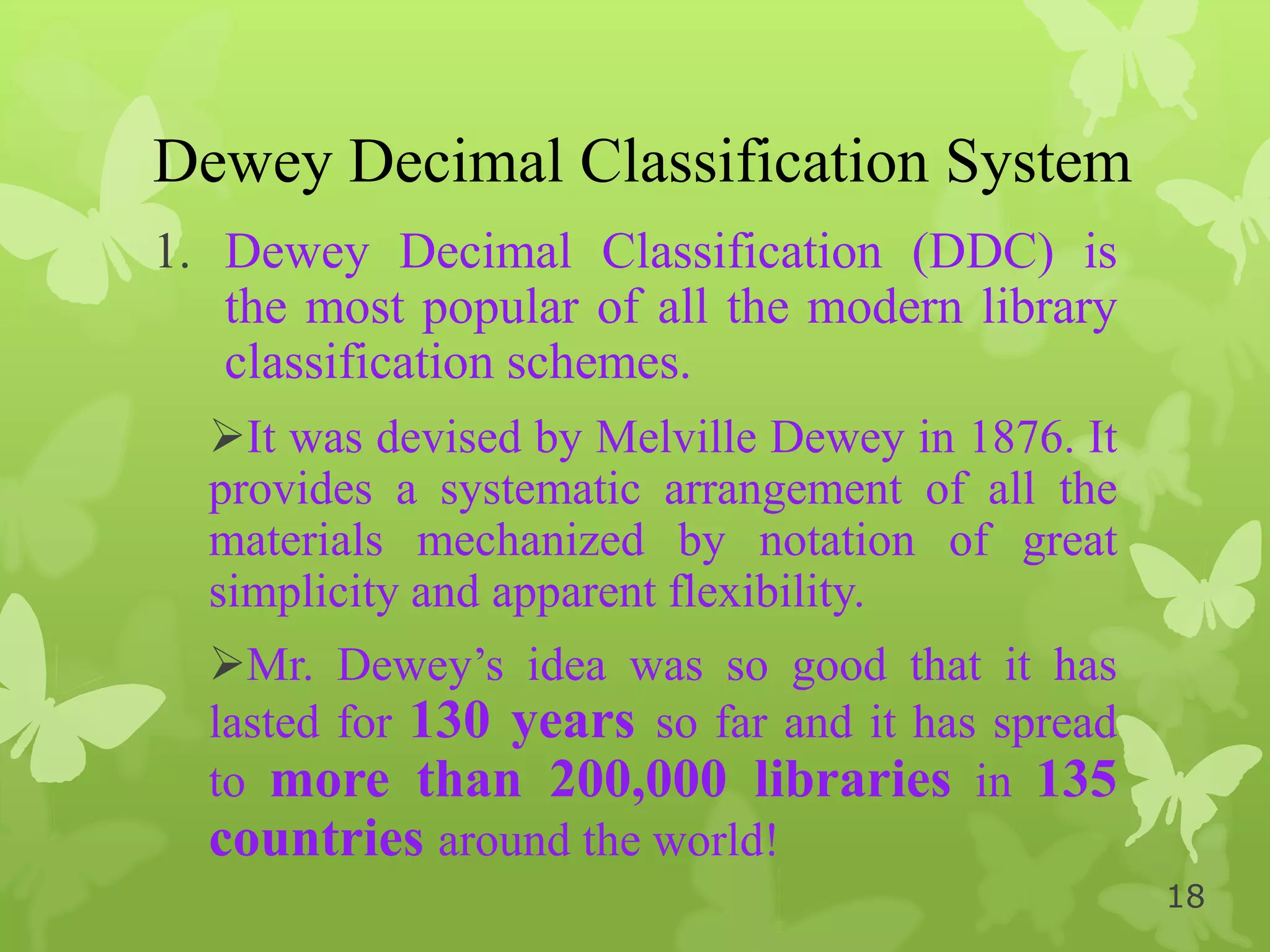 A comparative analysis of library classification systems | PDF