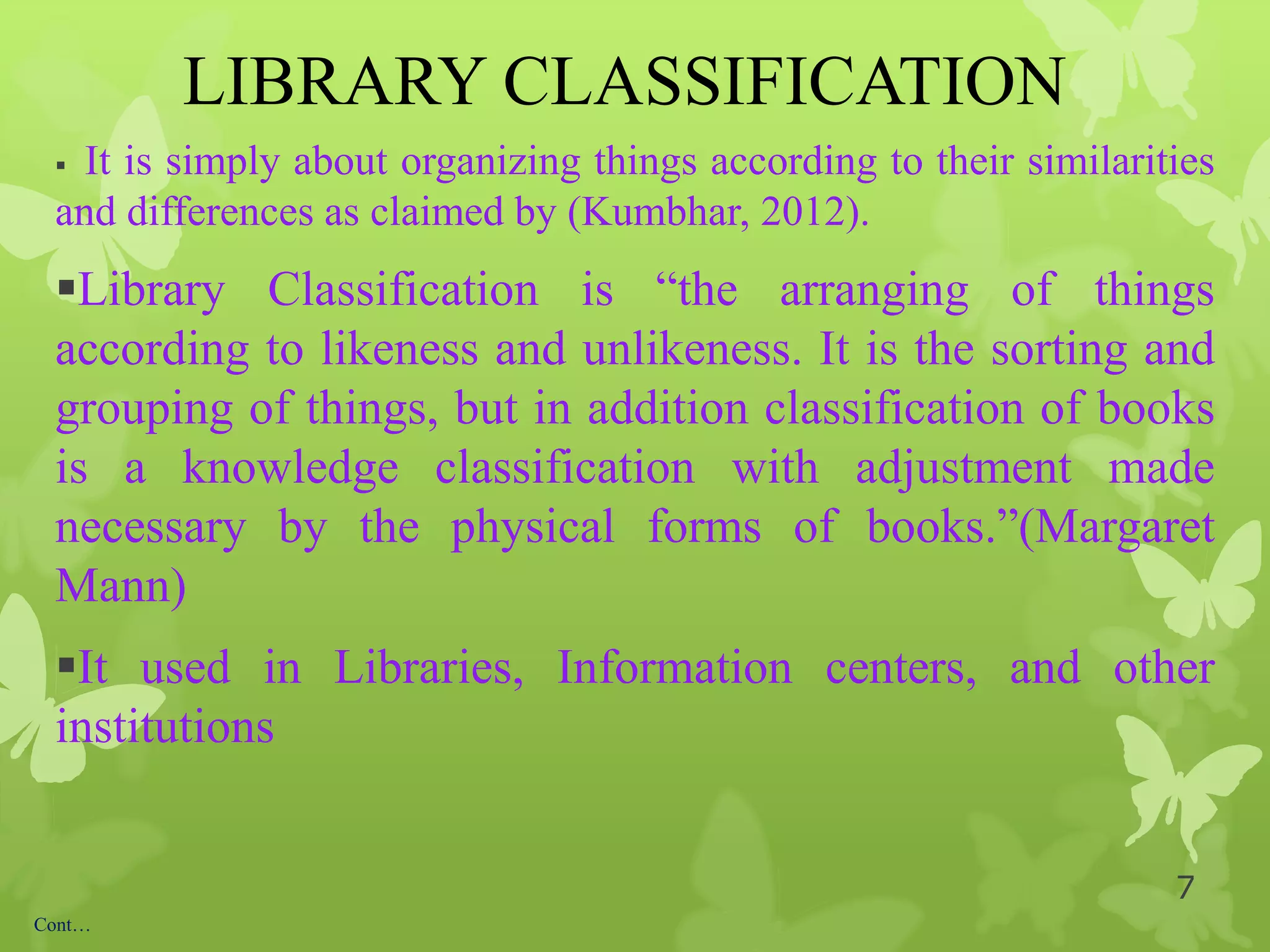 A comparative analysis of library classification systems | PDF